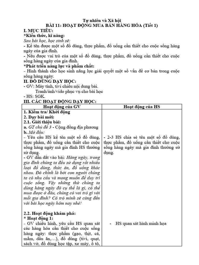 TNXH Bai 11,12 | PDF