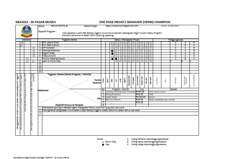 Oppm Panitia Bi 2024 | PDF