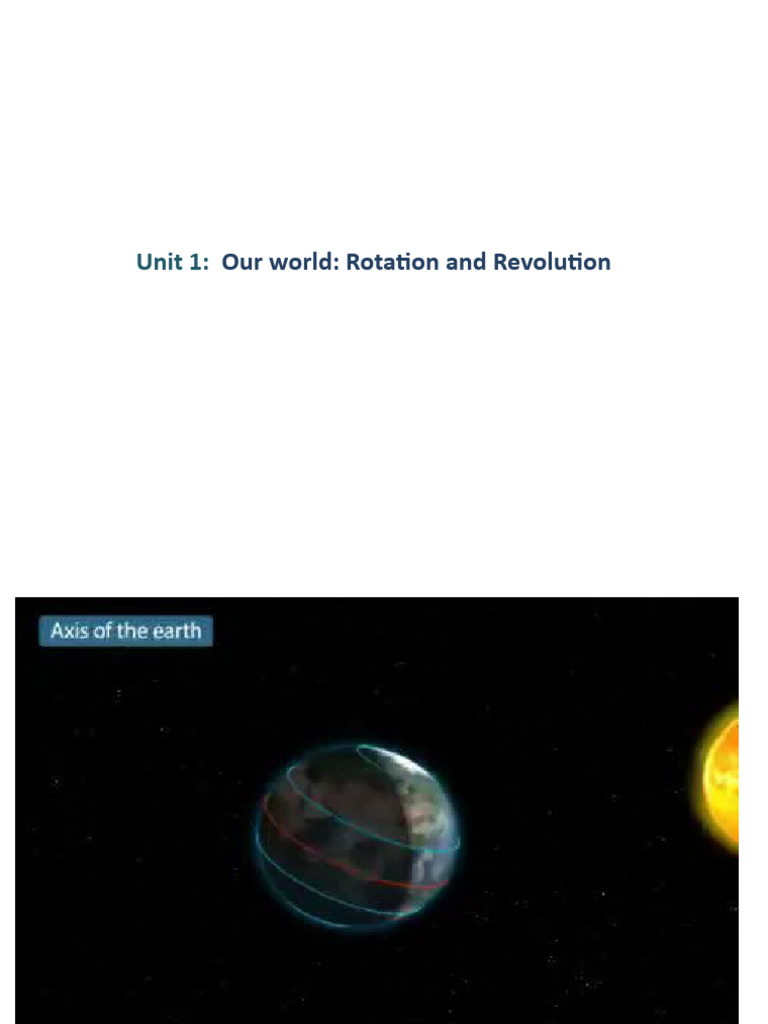 Ch-3 Rotation and Revolution | PDF | Night | Hour