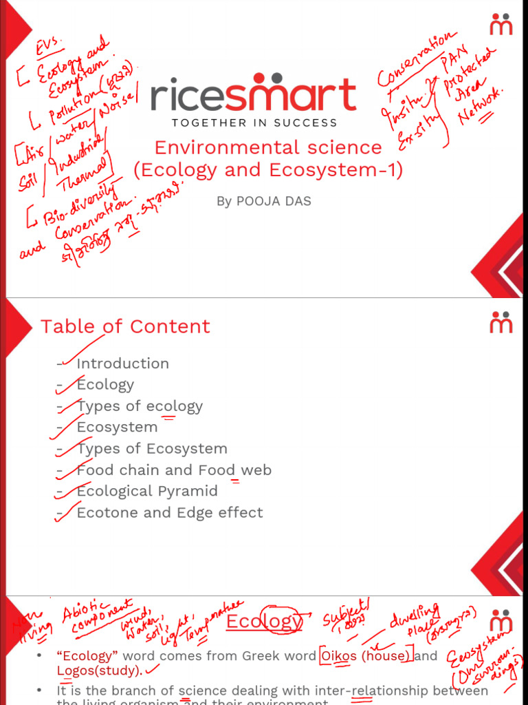 Ecology and Ecosystem.. Annoted | PDF | Food Web | Ecology