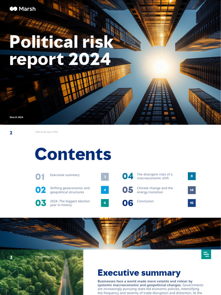 2024 Political Risk Analysis Report | PDF | Debt | Risk