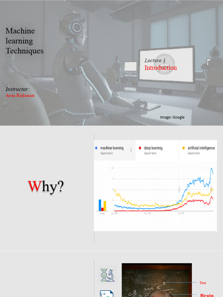 Introduction - To - ML Lec | PDF | Machine Learning | Statistical Classification