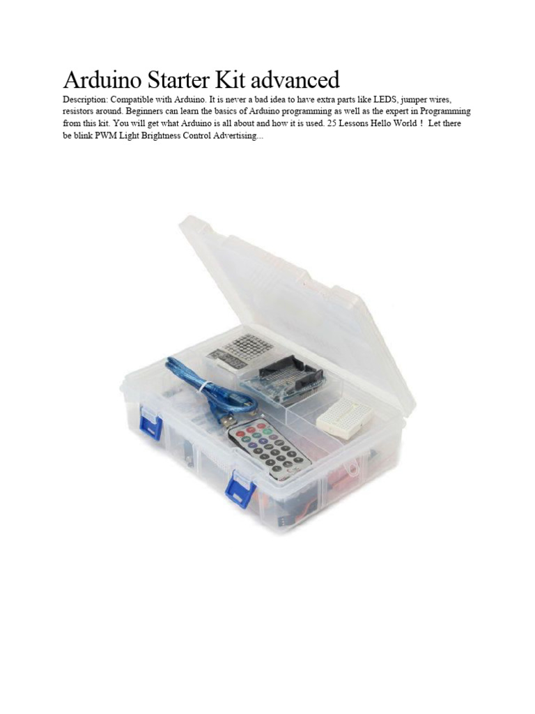 Arduino Starter Kit Advanced | PDF
