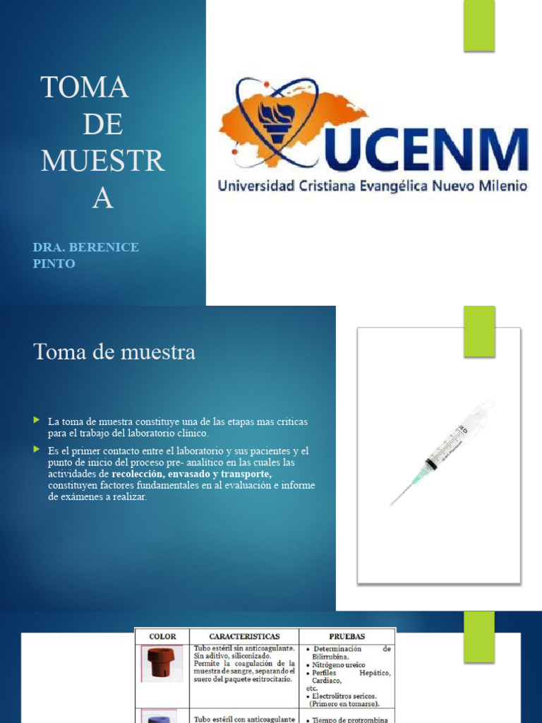 #7 Toma de Muestra | PDF | Enfermedades y trastornos | Medicina