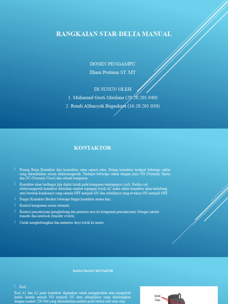 Rangkaian Star-Delta Manual Kelompok 2 | PDF