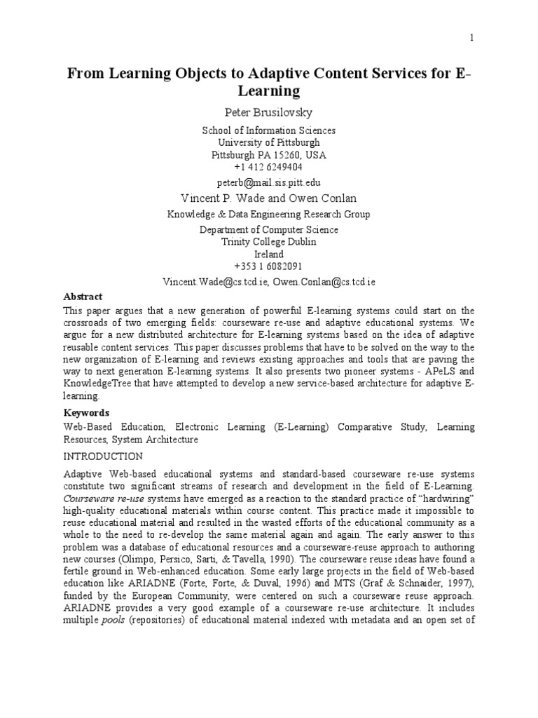 Elearning Book | PDF | Educational Technology | Web Server