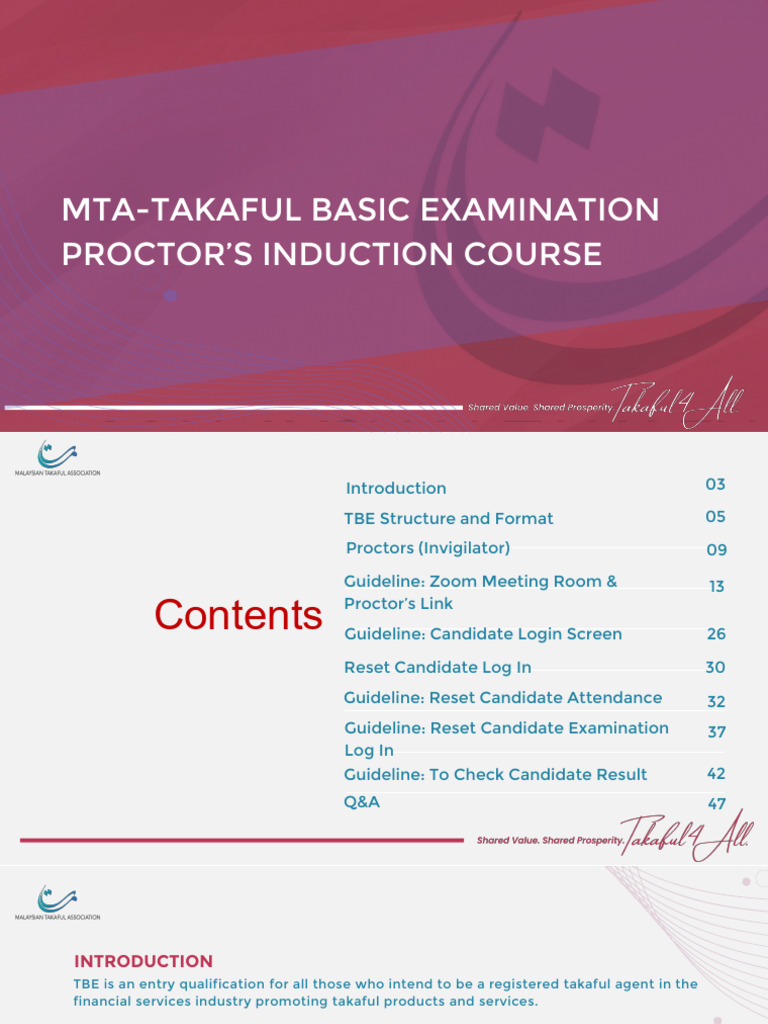 MTA-Proctoring - Induction Content | PDF