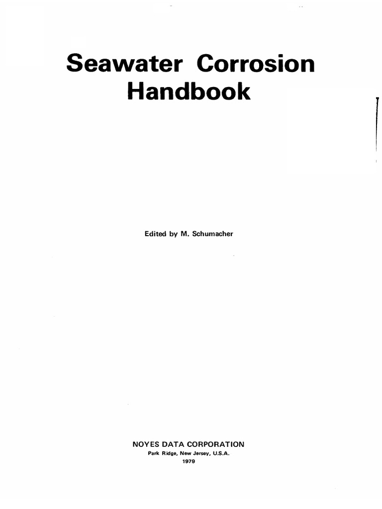 Seawater Corrosion Handbook Pdf Corrosion Alloy