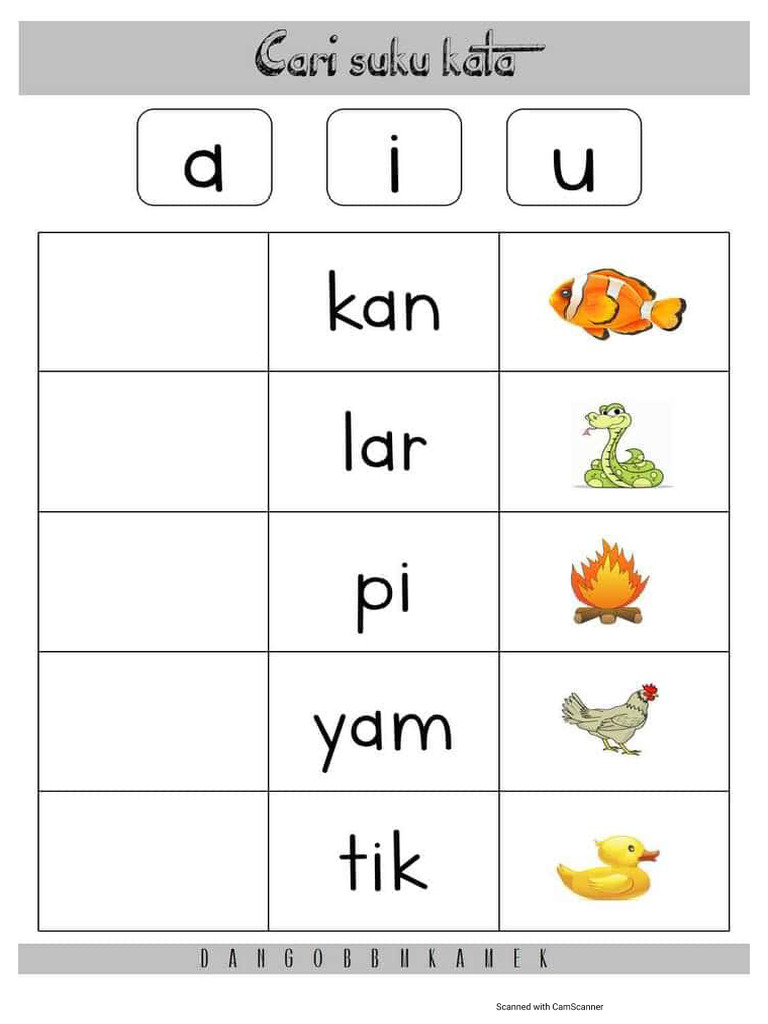 Cari Suku Kata | PDF