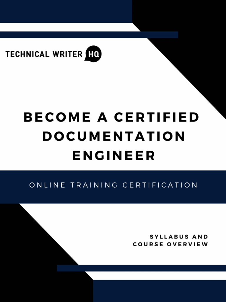 Documentation Engineering Course Syllabus 1 | PDF