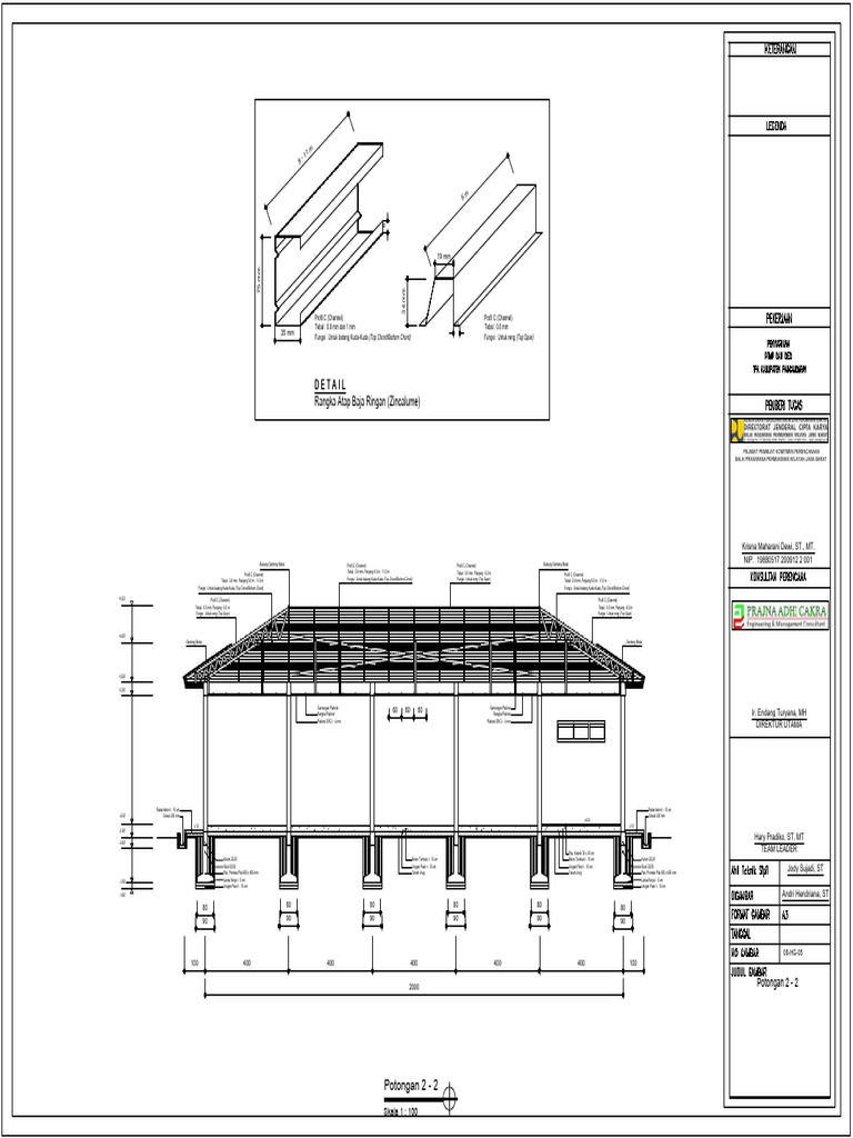 Detail: Rangka Atap Baja Ringan (Zincalume) | PDF