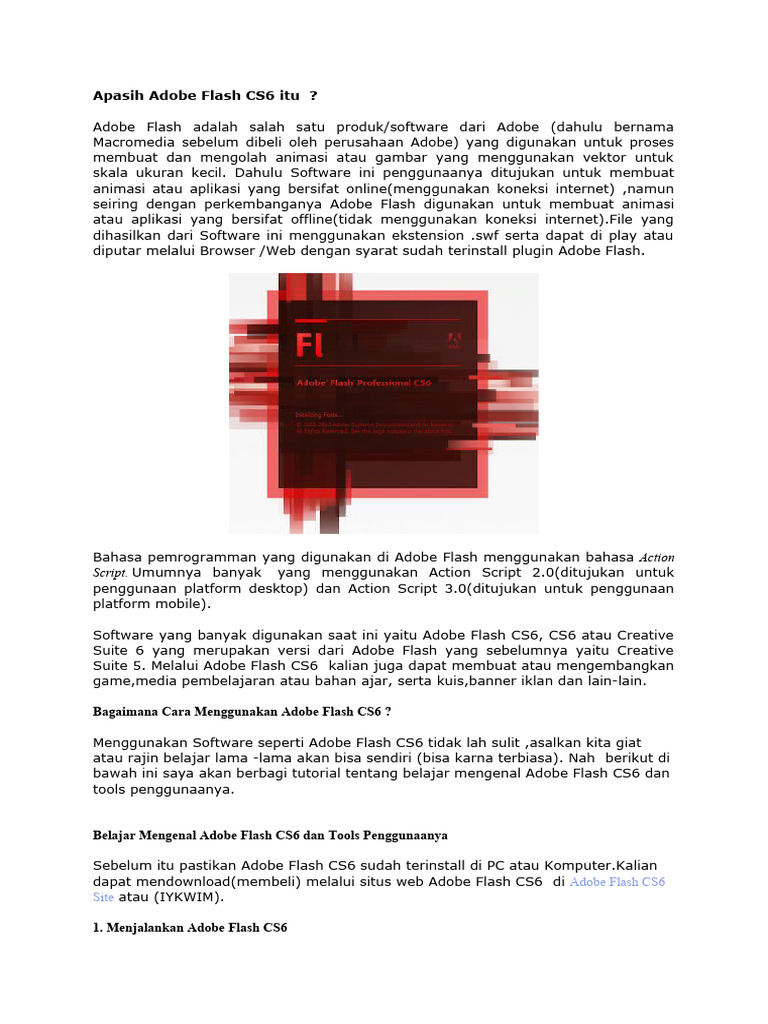 Adobe Flash CS6 | PDF