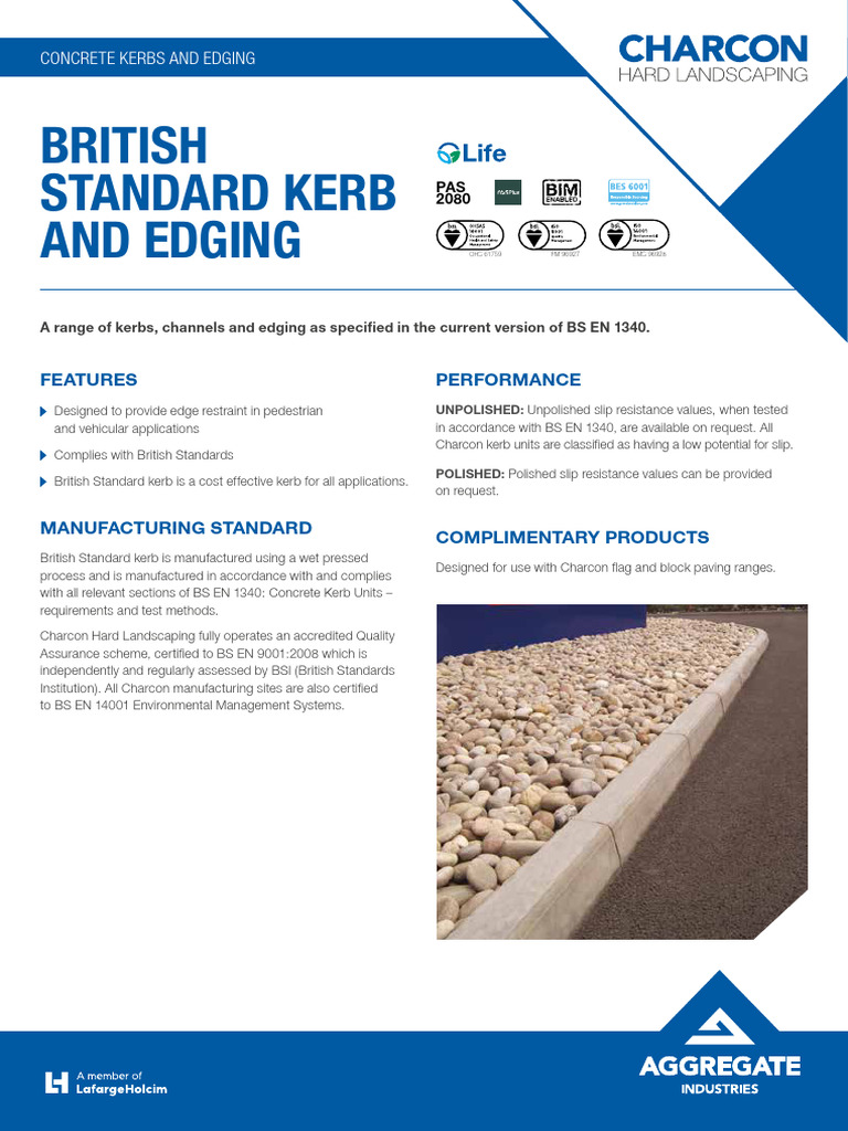 British Standard Concrete Kerbs Guide | PDF