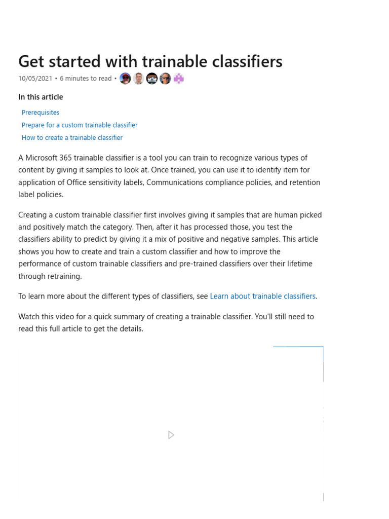 Trainable Classifiers M 365 Compliance | PDF | Share Point ...