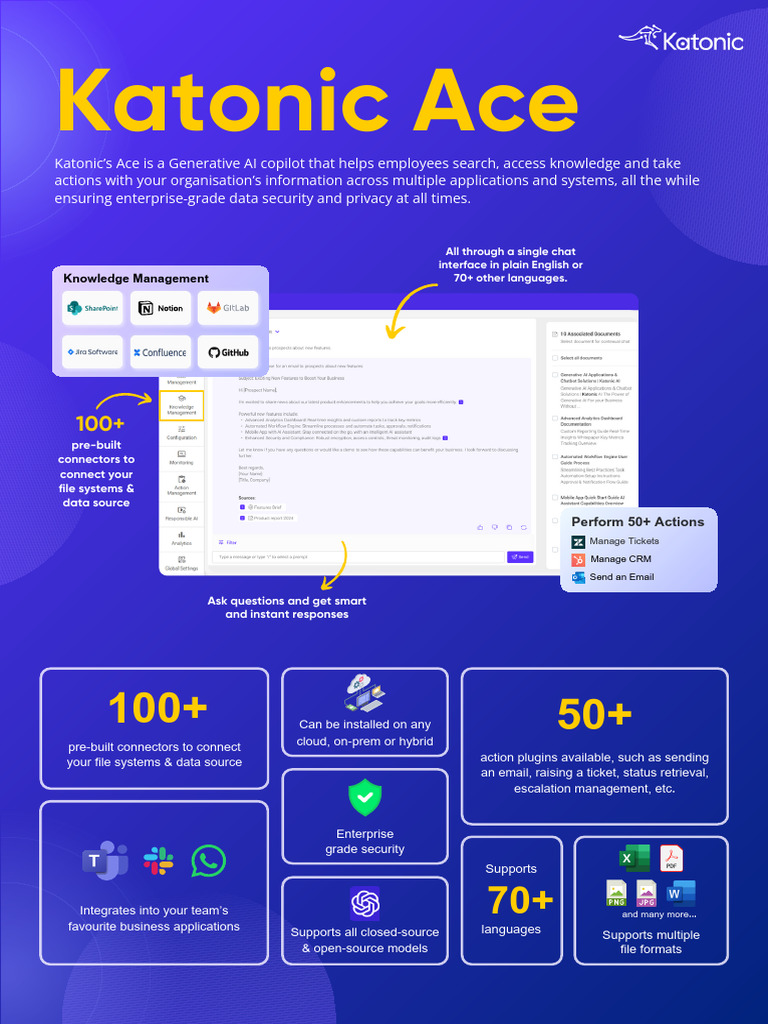 Katonic Ace Brochure 2 Pager | PDF | File System | Intelligence (AI) & Semantics