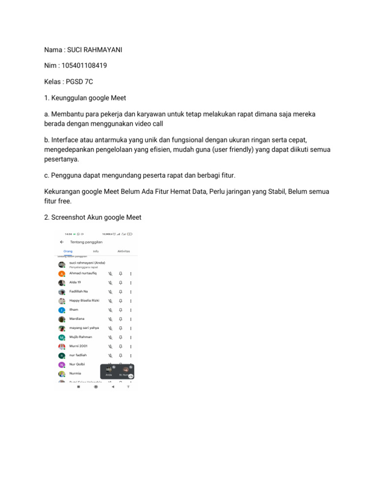 Suci Rahmayani - Google Meet (Ict) | PDF