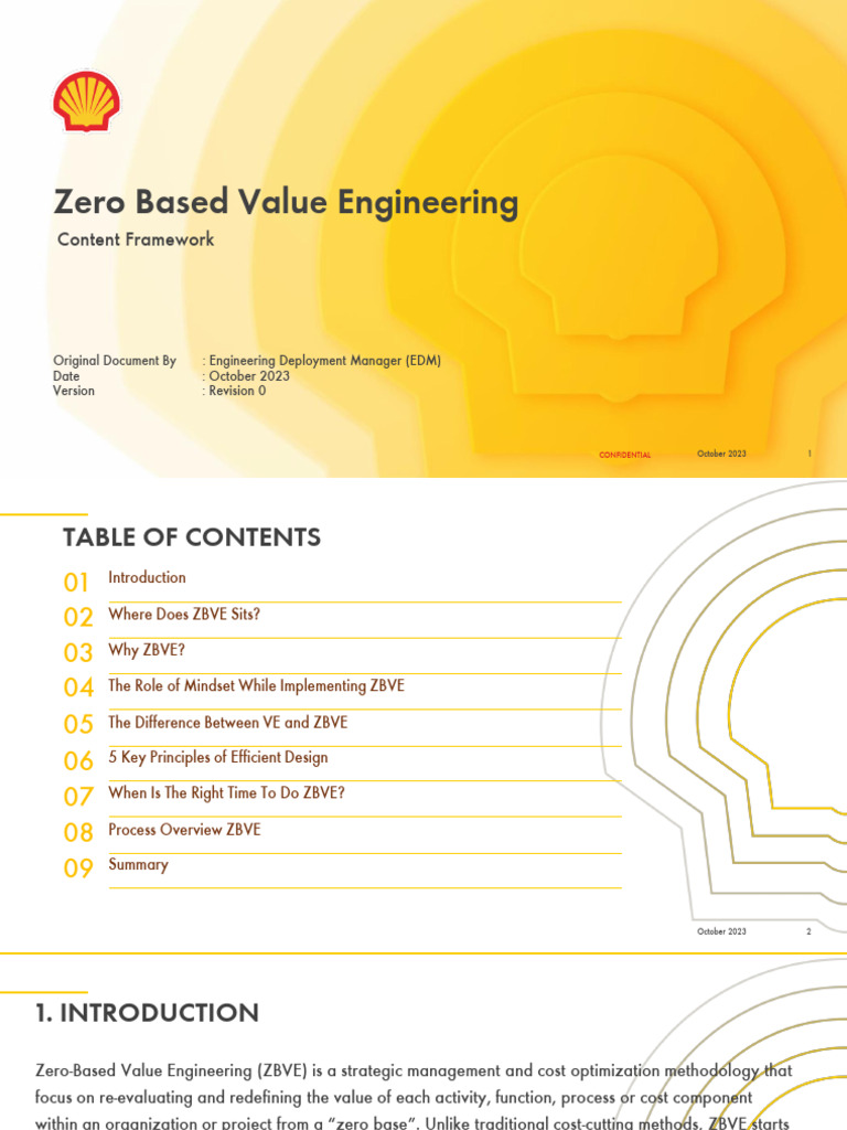Zero Based Value Engineering Framework R1 | PDF | Strategic Management ...