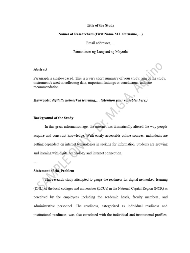 Sampleformat ResearchPaper | PDF | Learning | Internet