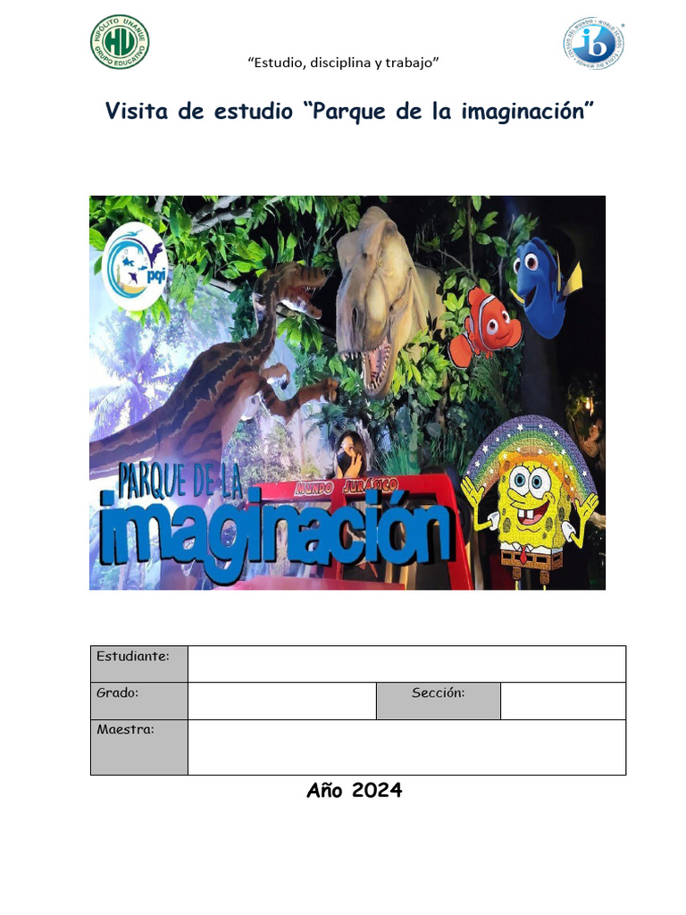 Visita al Parque de la Imaginación | PDF | Dinosaurios | Reptil