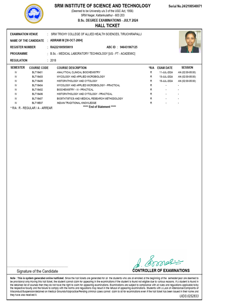 StudentHallticketinner (4) .JSP | PDF | Books
