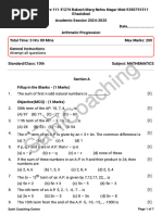 Chapter 5 ARITHMETIC PROGRESSIONS Class 10 CBSE | PDF