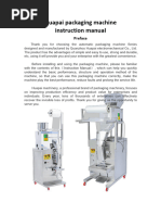 Automatic Packing Machine Manual | PDF