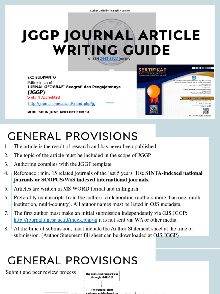 JGGP Journal Article Writing Guide | PDF | Page Layout