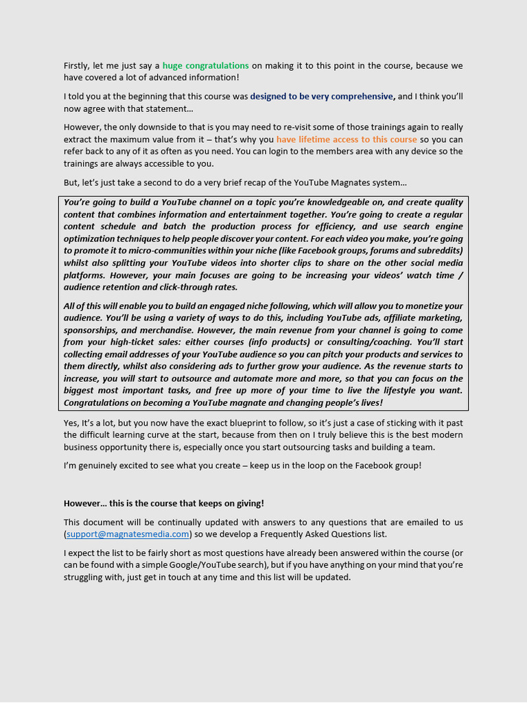 5.5. FAQ - Recap | PDF | You Tube | Cyberspace