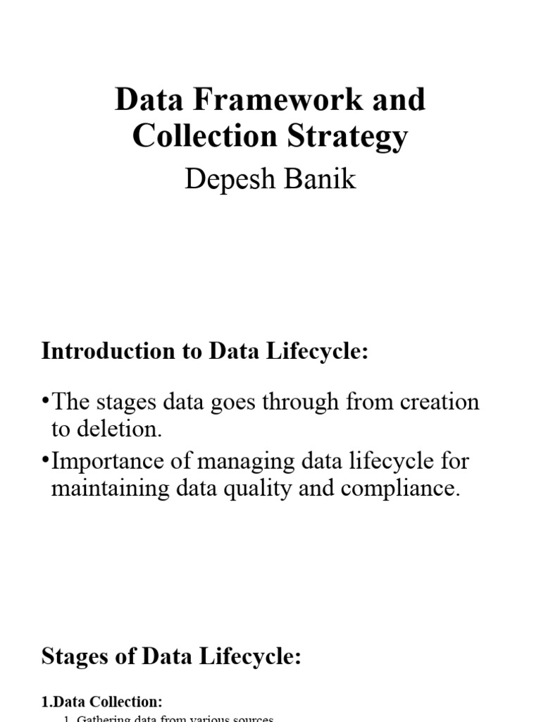 Class 02 Data Framework And Collection Strategy Pdf Data Information Retrieval 
