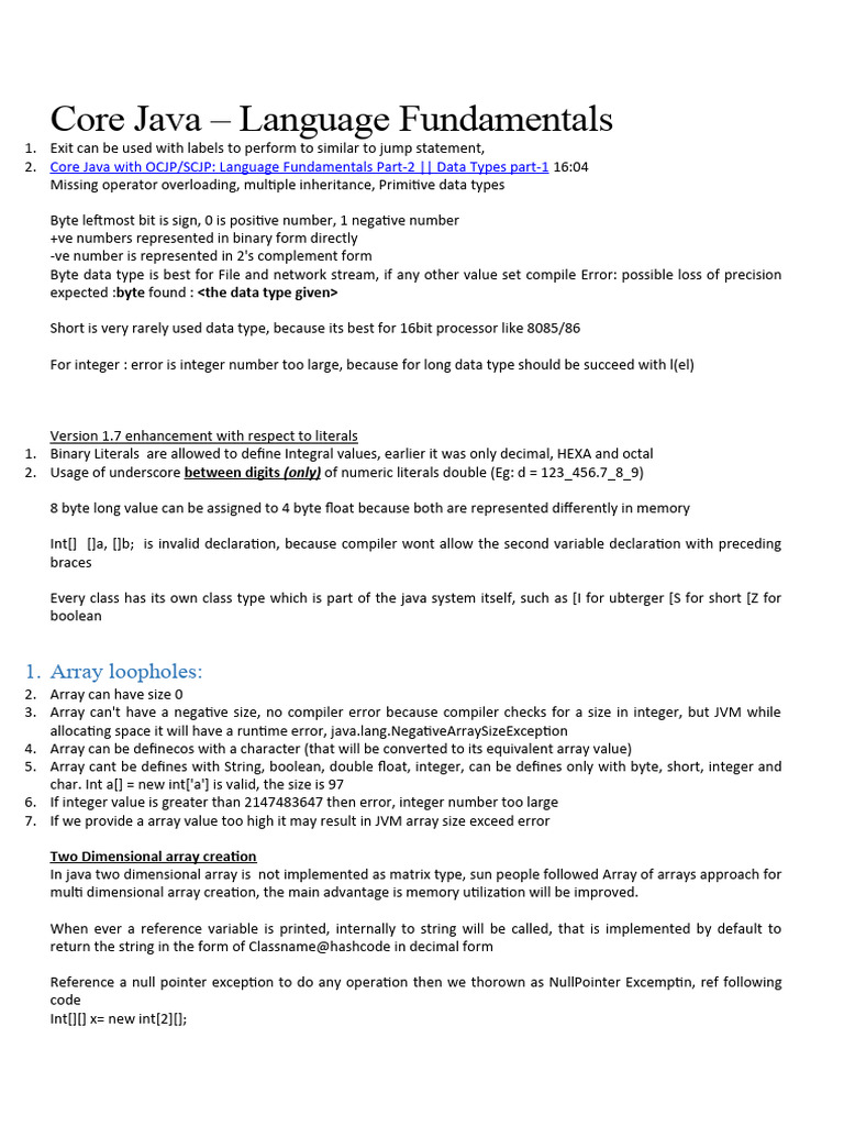Core Java Pdf Method Computer Programming Class Computer
