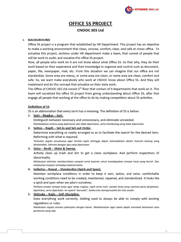 Office 5S Project | PDF