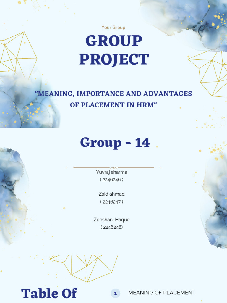 Meaning, Importance and Advantages of Placement in HRM - 20240325 ...