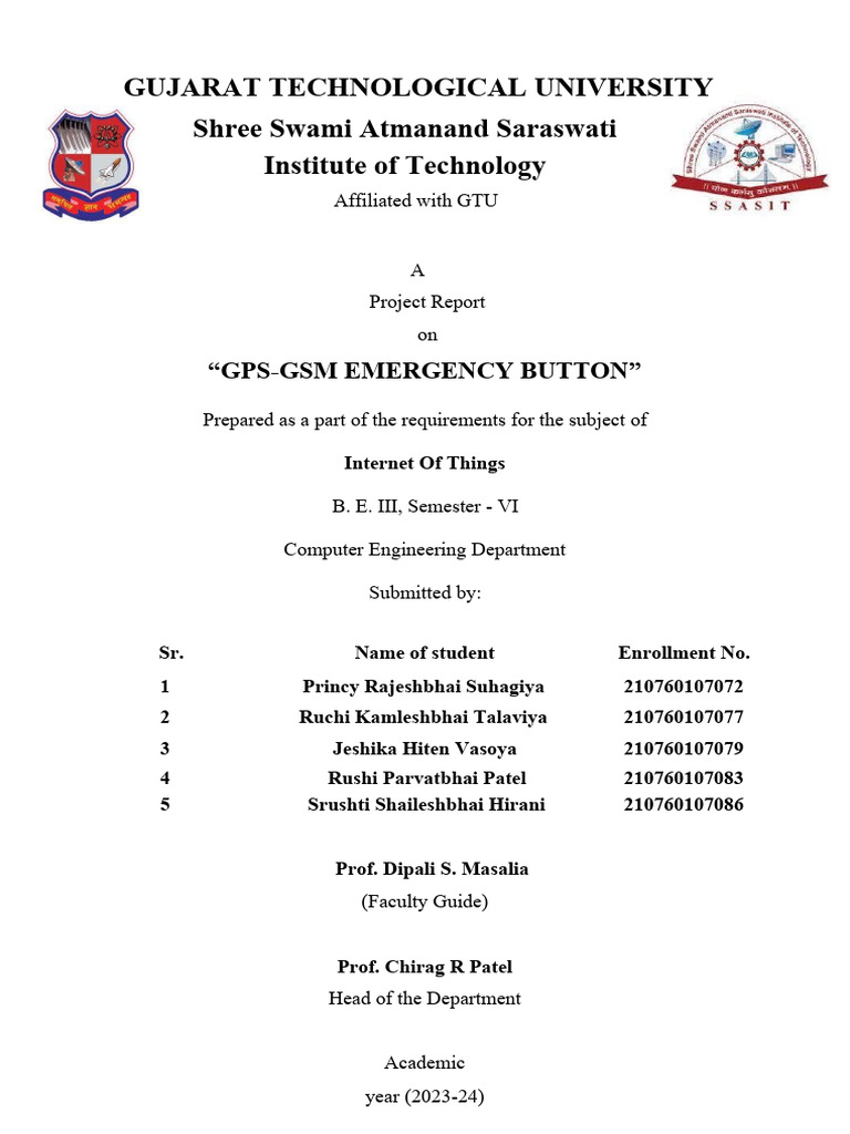Iot Report | PDF | Arduino | Global Positioning System