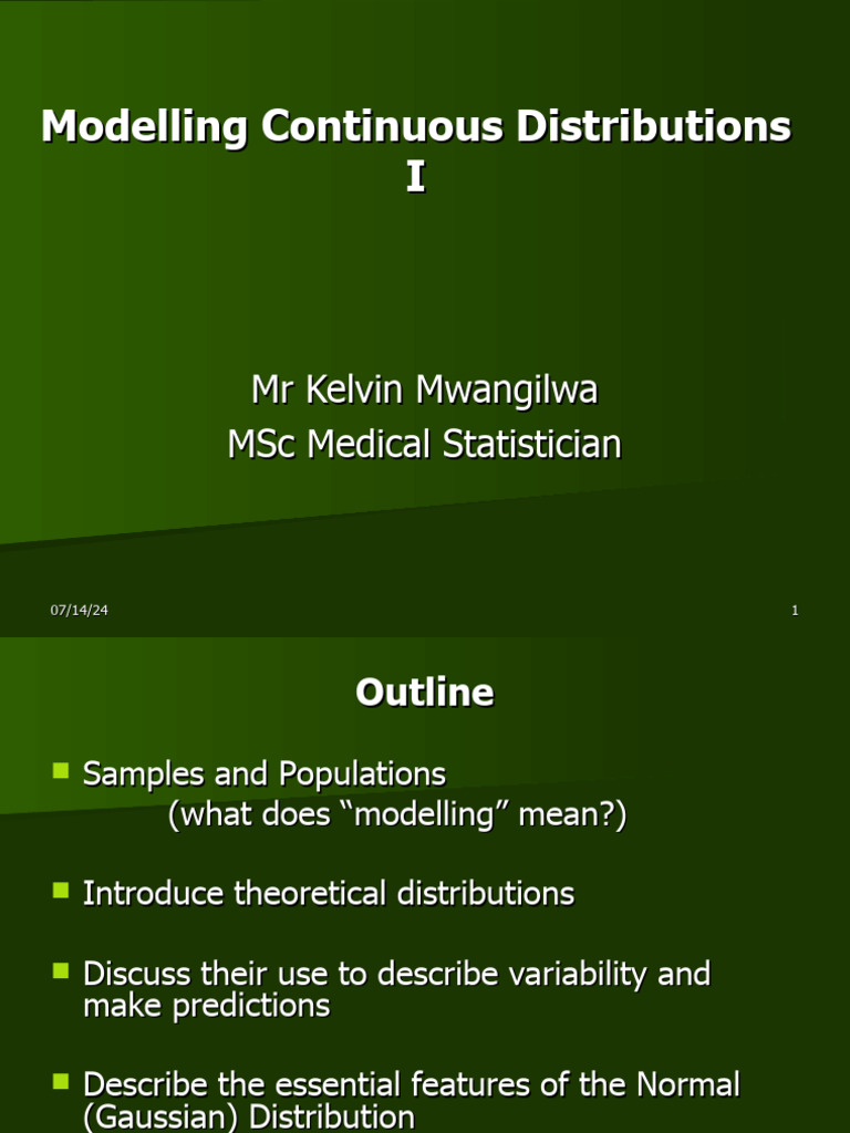 Lecture3-Continuous Probability Distribution I | PDF | Probability ... Lecture3-Continuous Probability Distribution I | PDF | Probability ...