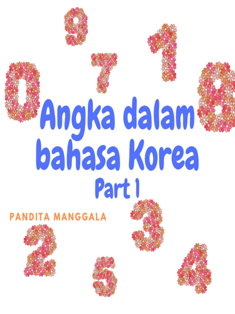 Angka Dalam Bahasa Korea | PDF