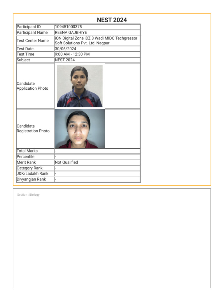 nest | PDF | Multiple Choice | Standardized Tests