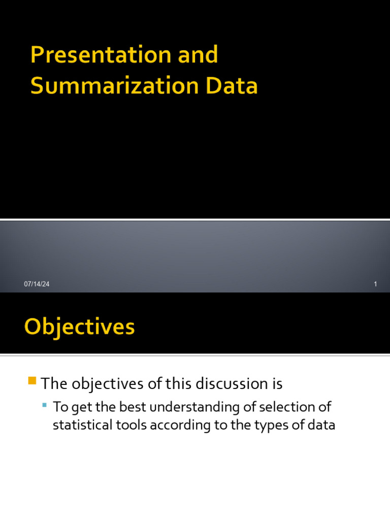 2.presentation of Data | PDF | Mean | Mode (Statistics)