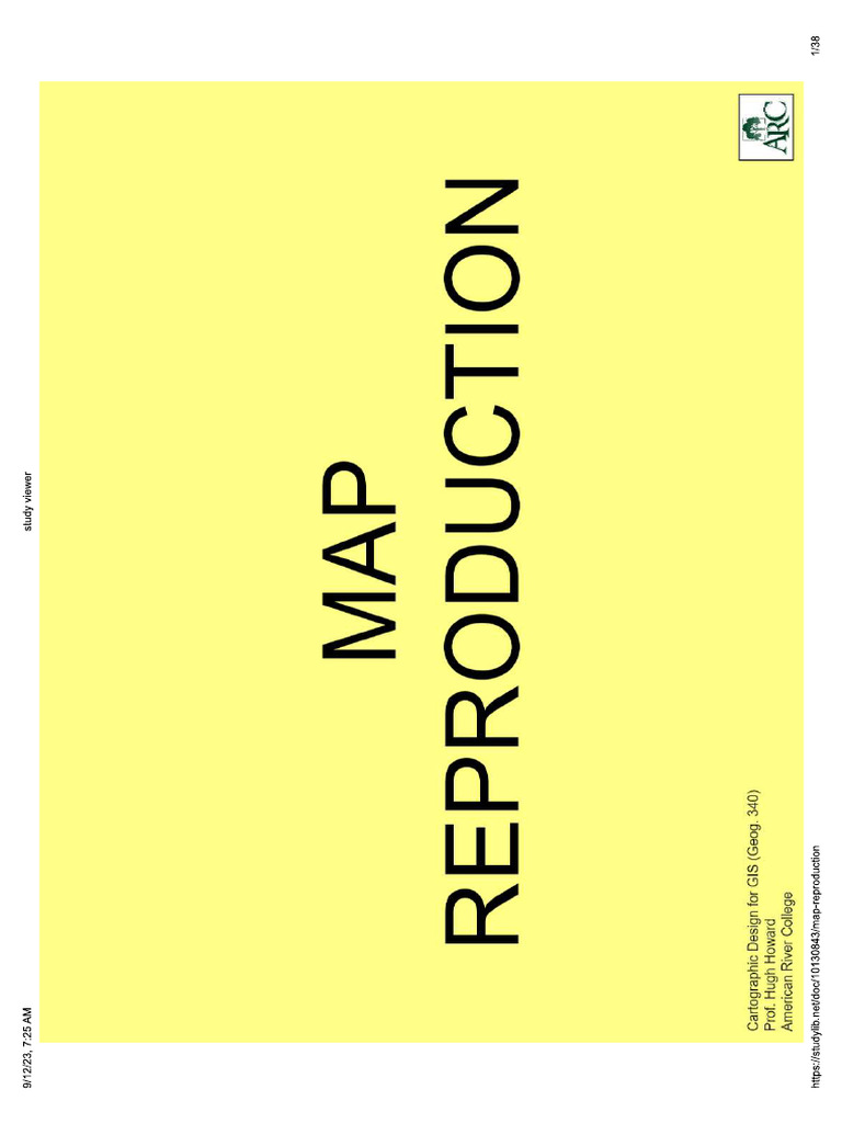 Map Reproduction | PDF