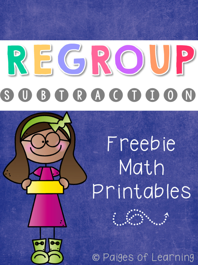 Subtraction: Freebie Math Printables | PDF