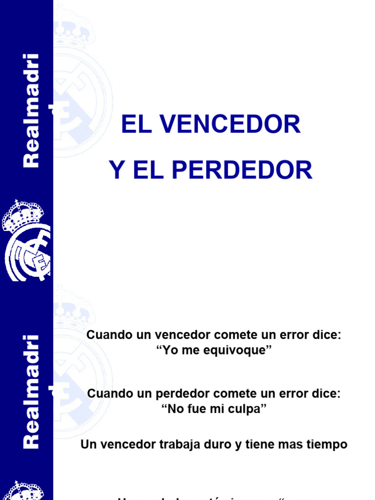 El Vencedor y El Perdedor | PDF