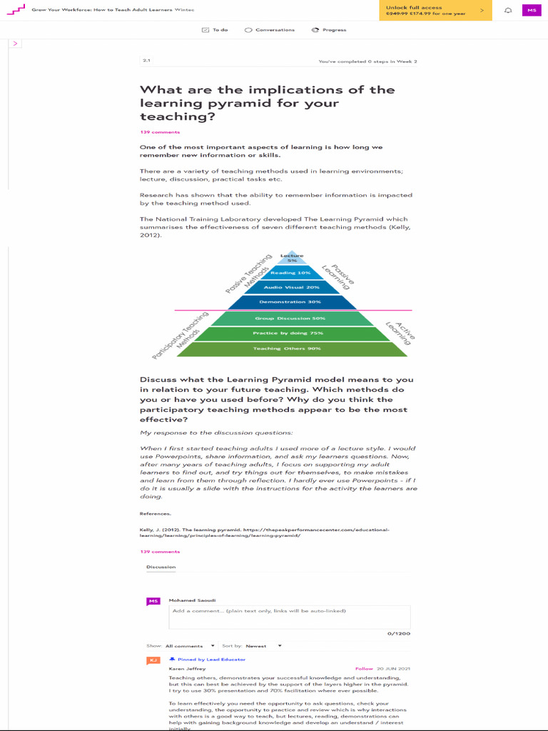 What Are The Implications of The Learning Pyramid For Your Teaching ...