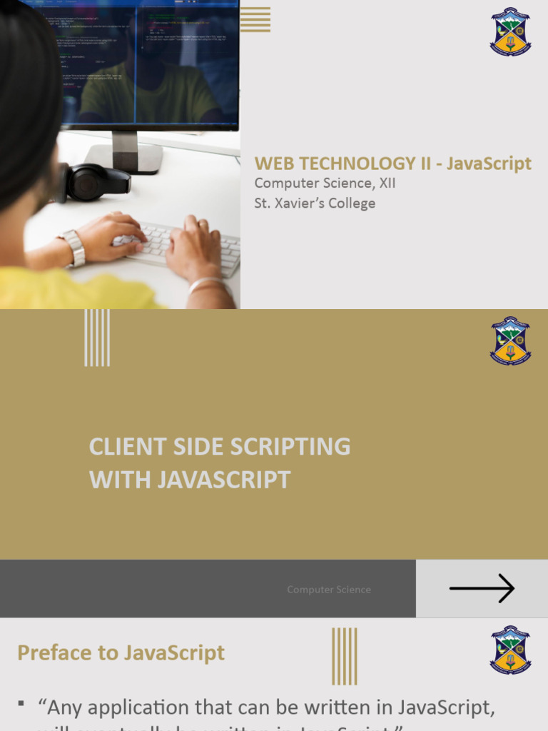Web Technology II - JavaScript | PDF | Java Script | World Wide Web