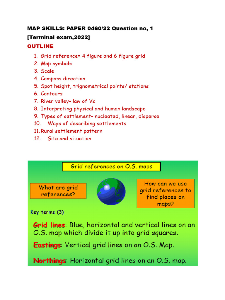 Igcse Geog Skills Part1 Tips | PDF | River | Earth Sciences