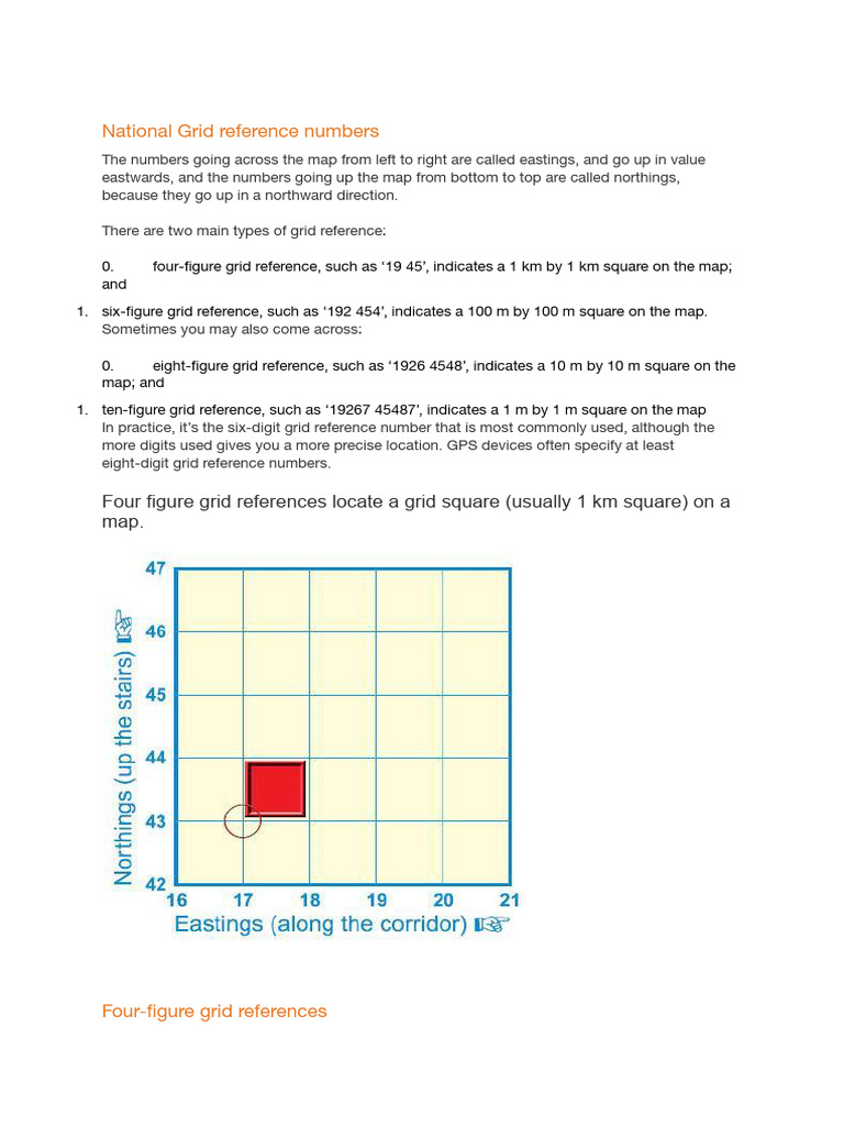 Map Skills Part3 Grid Reference | PDF | Geodesy | Geographic Data And ...