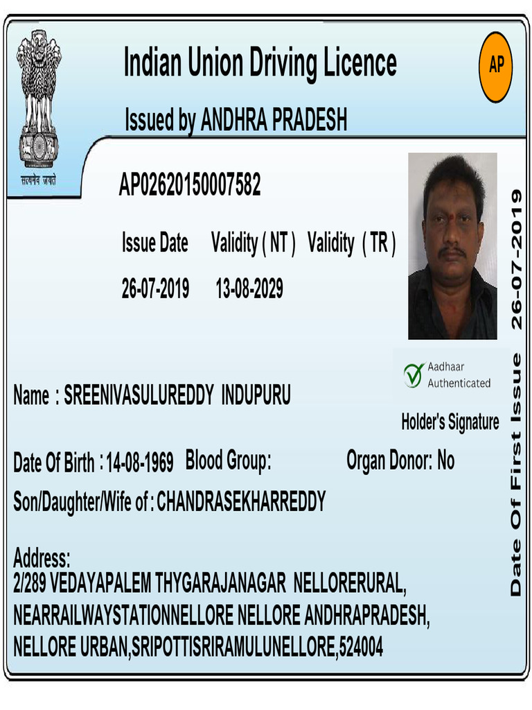 Driving License | PDF