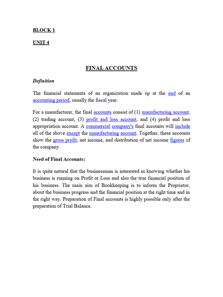Fa BLOCK 1 UNIT 4 | PDF | Debits And Credits | Expense