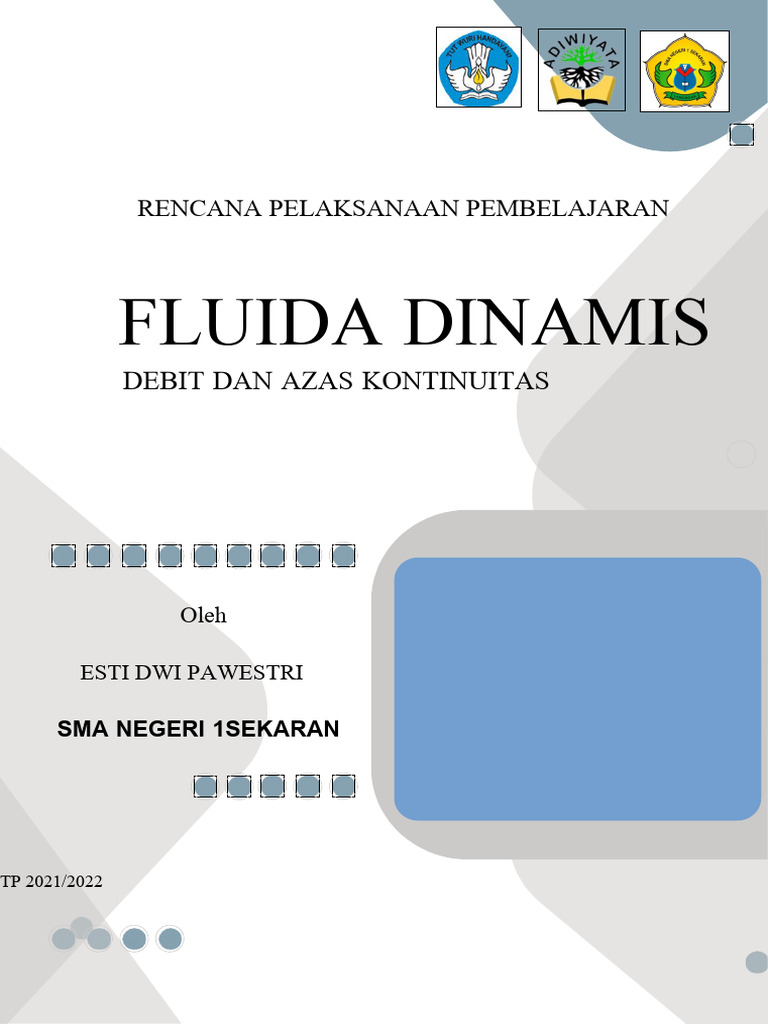 RPP Fisika: Debit dan Azas Kontinuitas | PDF