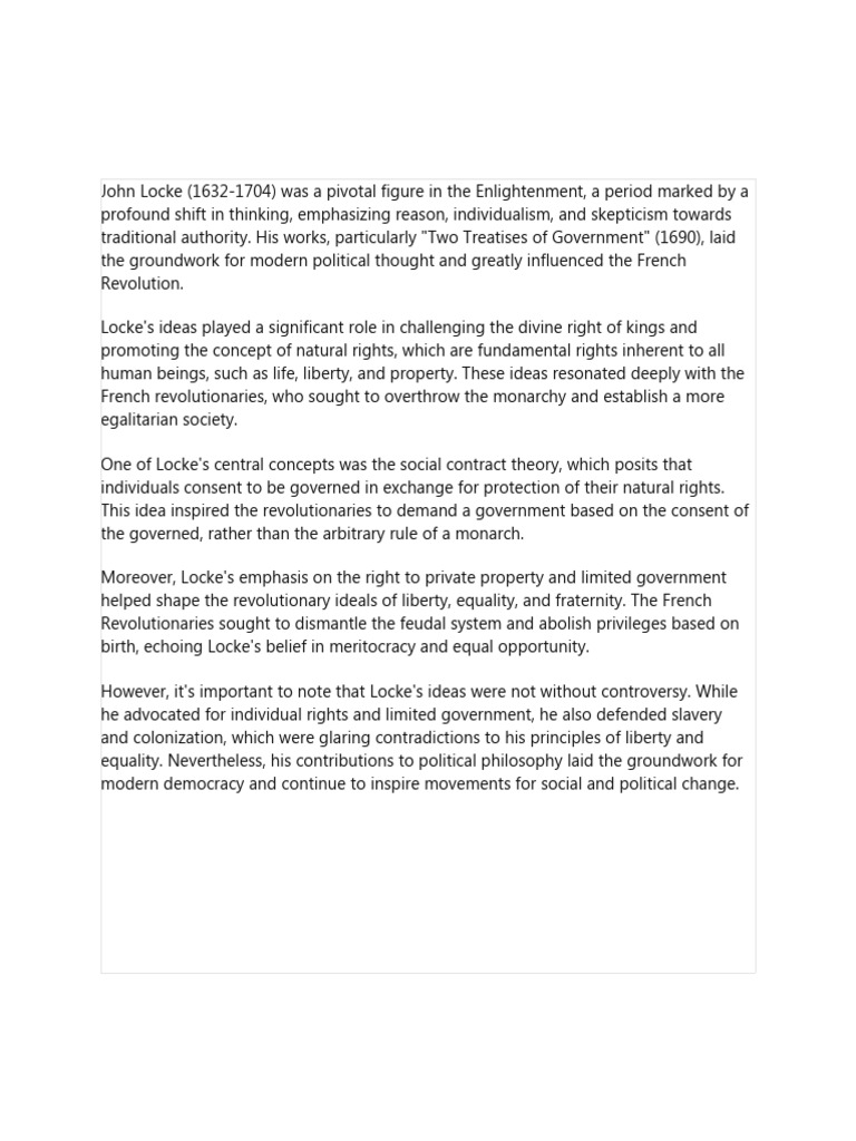 John Locke | PDF | John Locke | Liberty