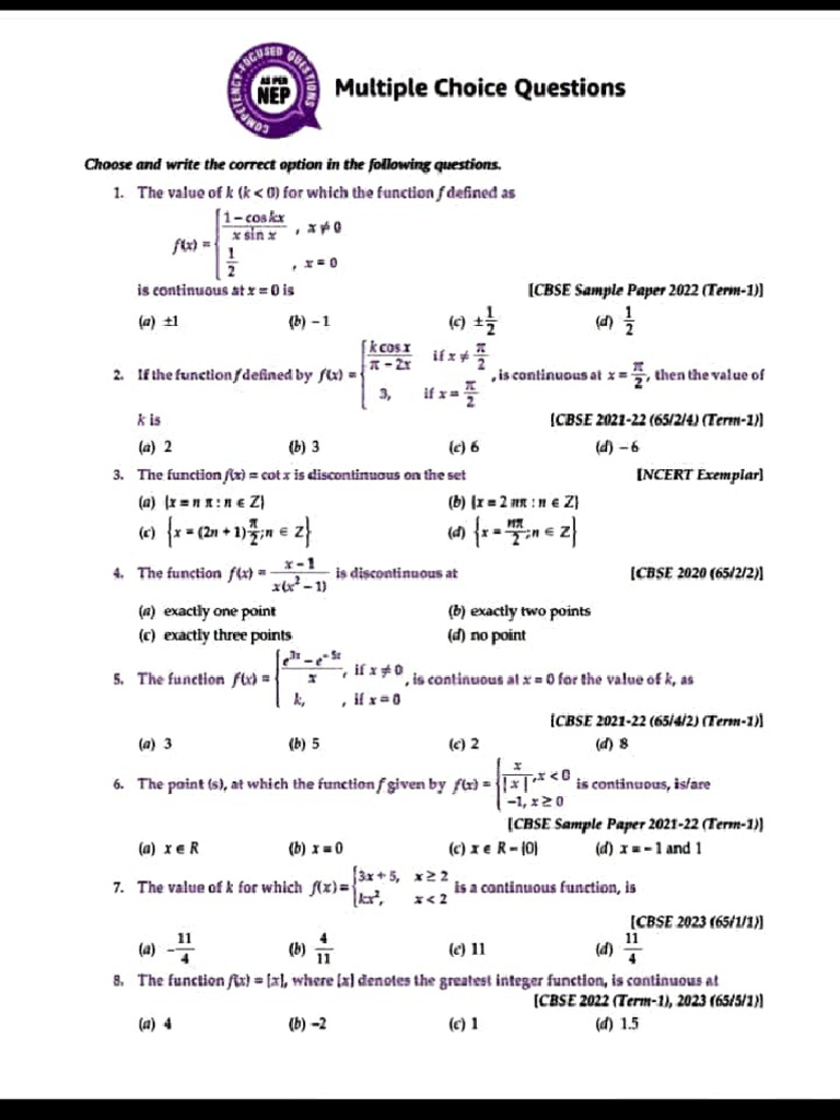 Practice Questions | PDF