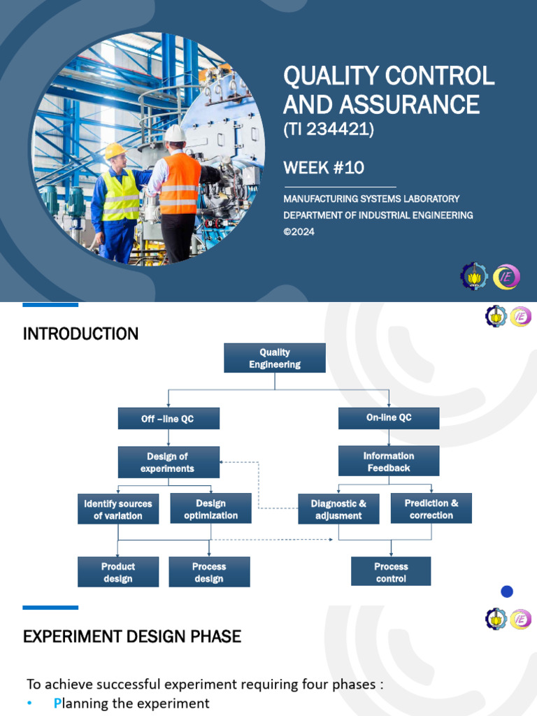 Week #10 - Design of Experiments | PDF | Errors And Residuals | Experiment